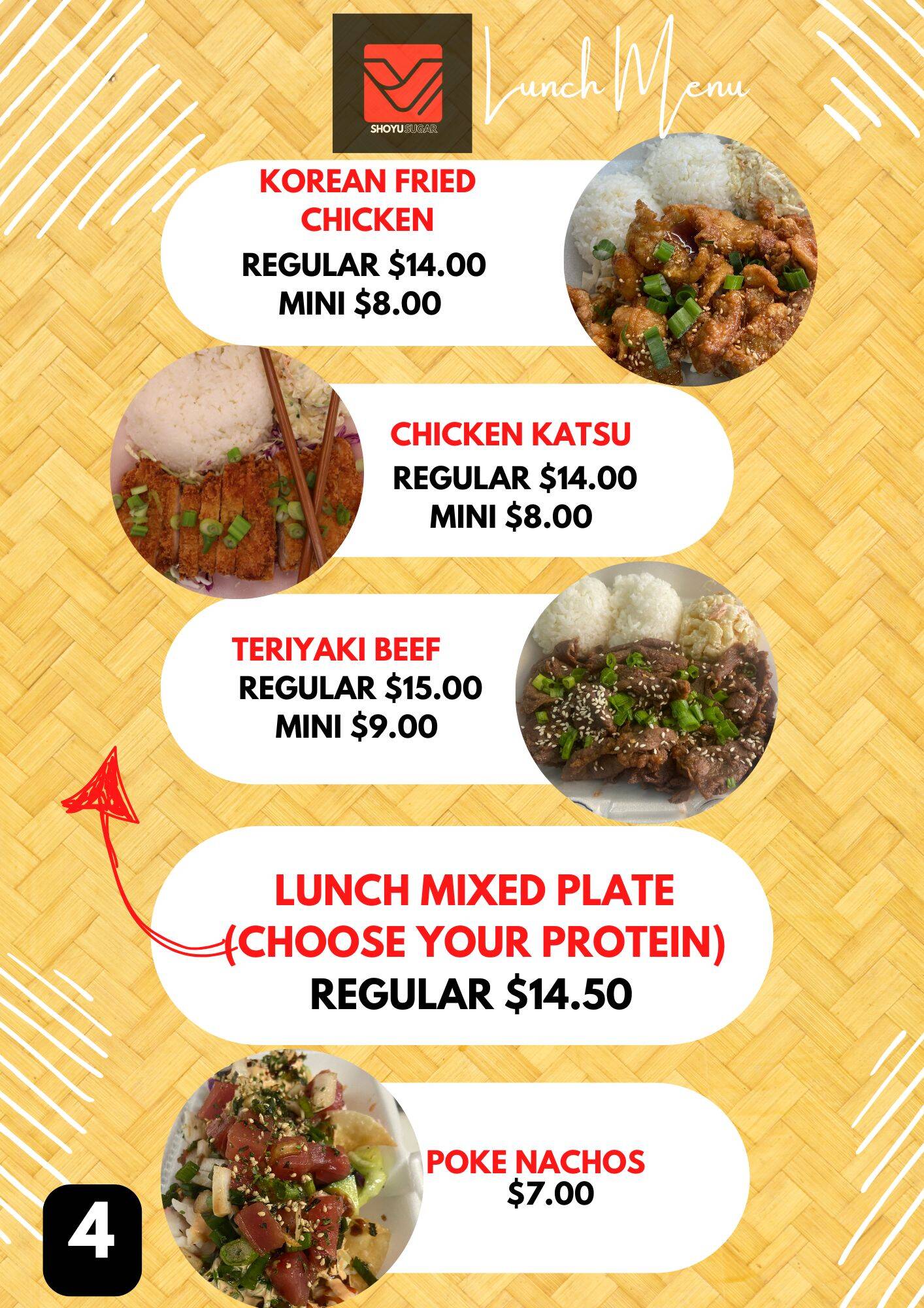 Dinner Menu